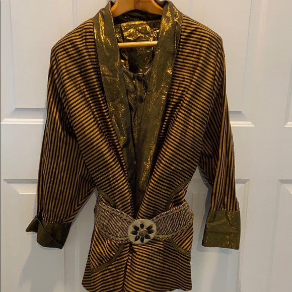 Laise Adzer | Accessories | Vintage 98s Laise Adzer Metallic Belt ...